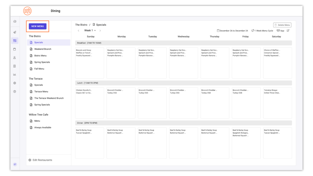 How to Create New Menus & Edit Existing Menus – K4Connect | Support Center